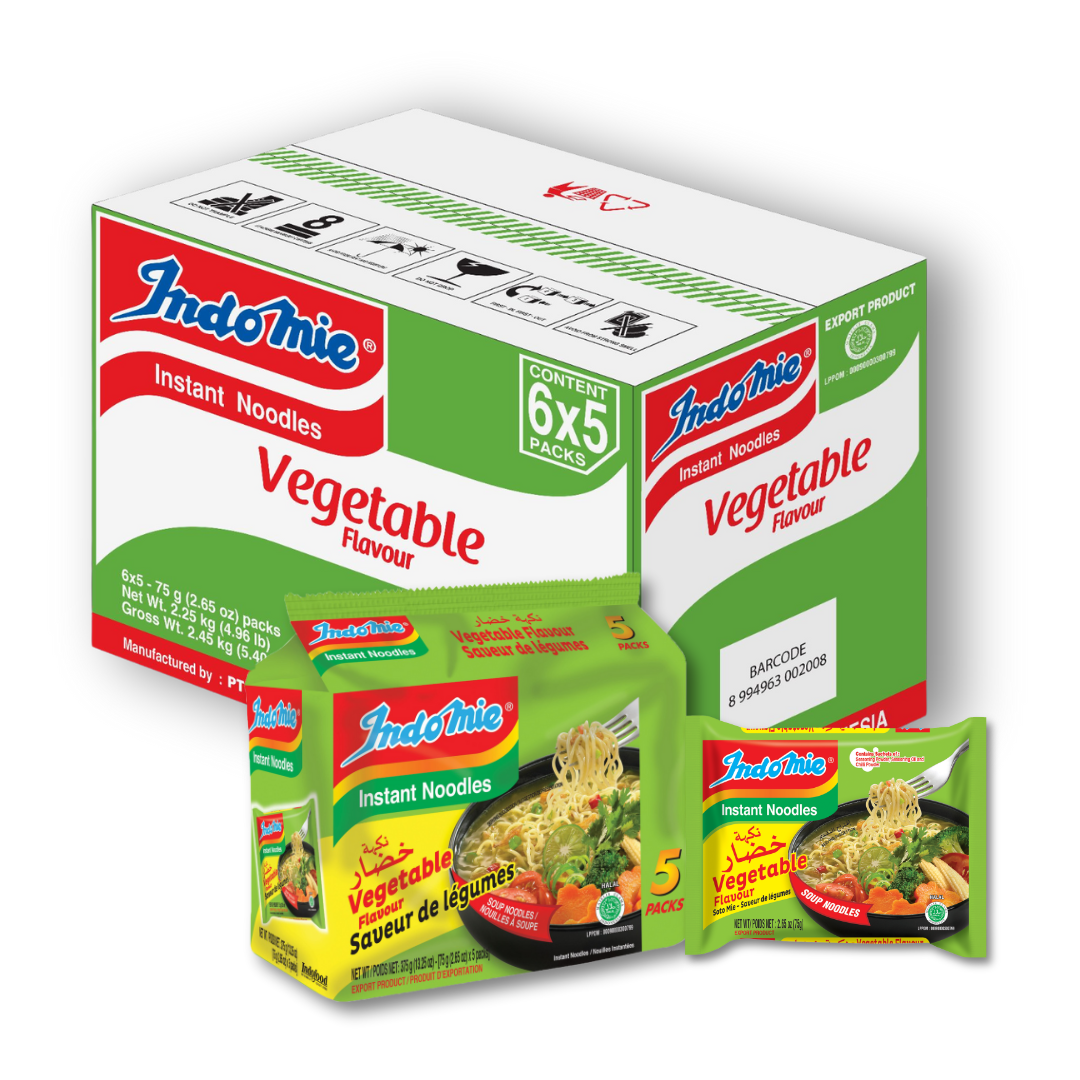 2 Boxes of Vegetable Flavour (2 x 30 pk) – Indomie Canada