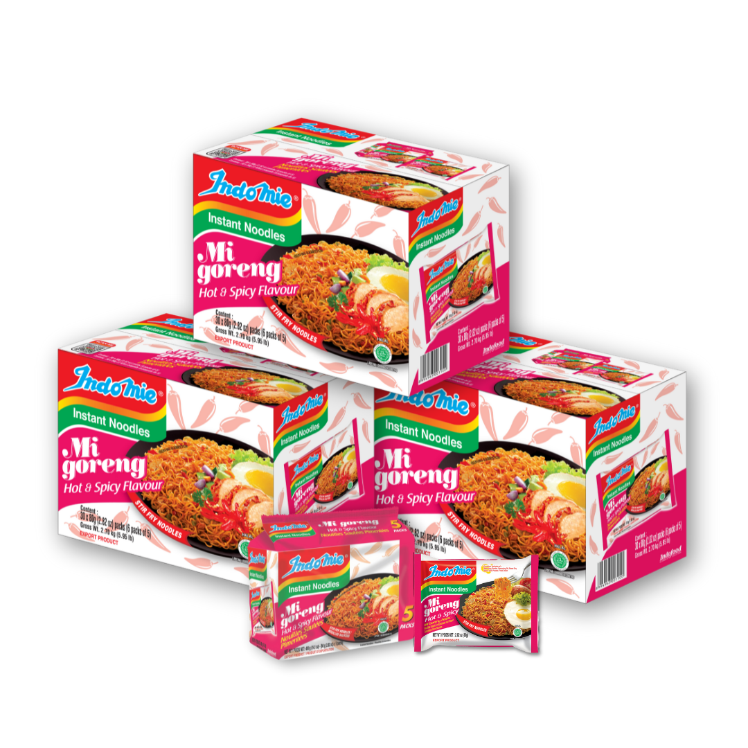 3 Boxes of Mi Goreng Hot & Spicy (3 x 30 pk) [BBD: Jan 2026] – Indomie ...