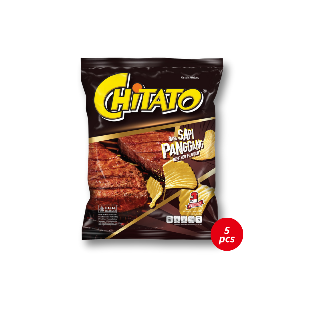Chitato Beef BBQ Flavour (5 pk) – Indomie Canada