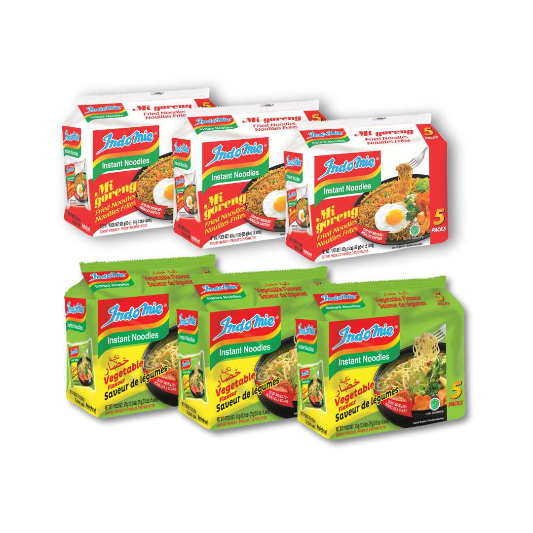 Indomie Mie Goreng Special (15pk) + Indomie Saveur Végétale (15pk ...